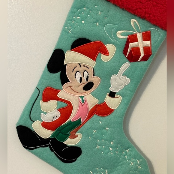 Disney | Holiday | Disney Stocking For The Holidays Embroidered Mickey ...